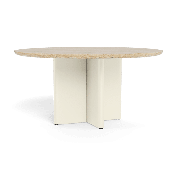 Caicos Round Dining Table Bone – Andrew Martin | Bed Sava